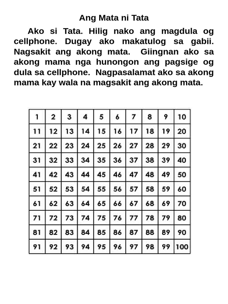 Ang Mata ni Tata | PDF