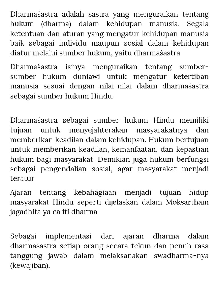 Dharmasastra Dan Catur Yuga | PDF