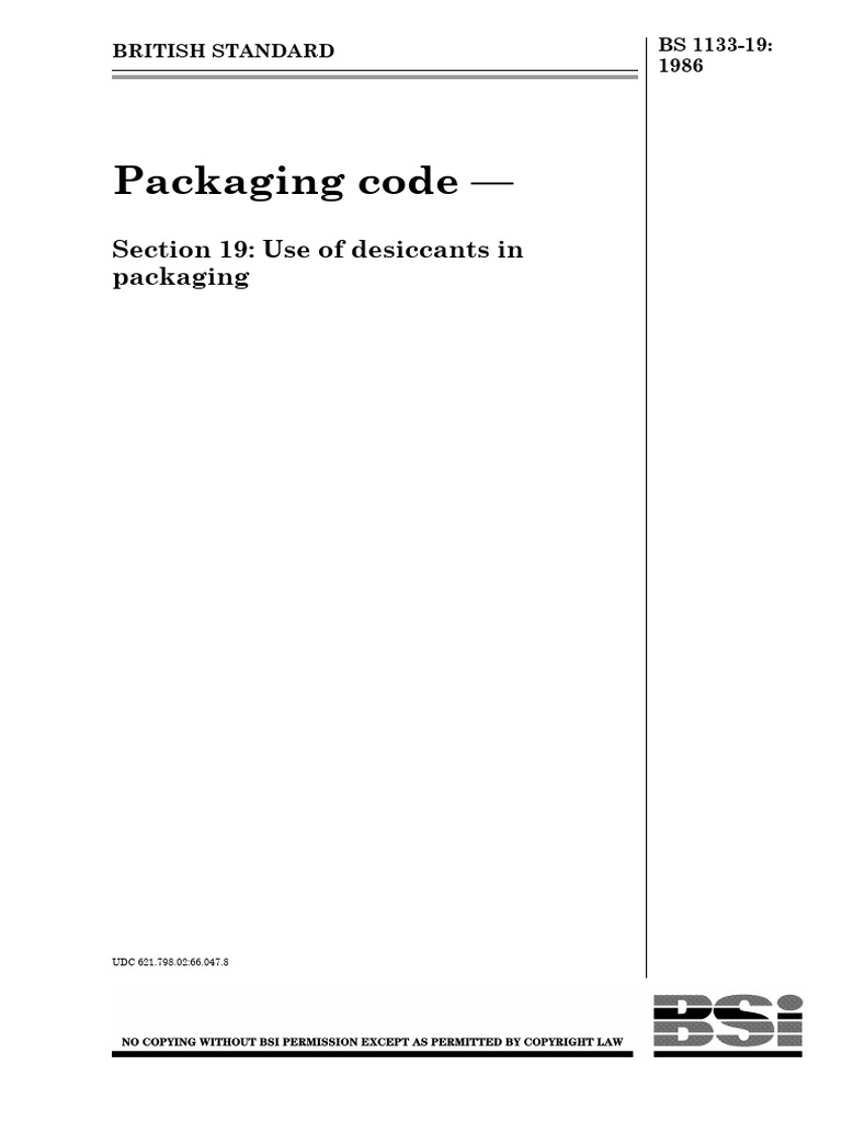 BS 1133-19-1986 | PDF