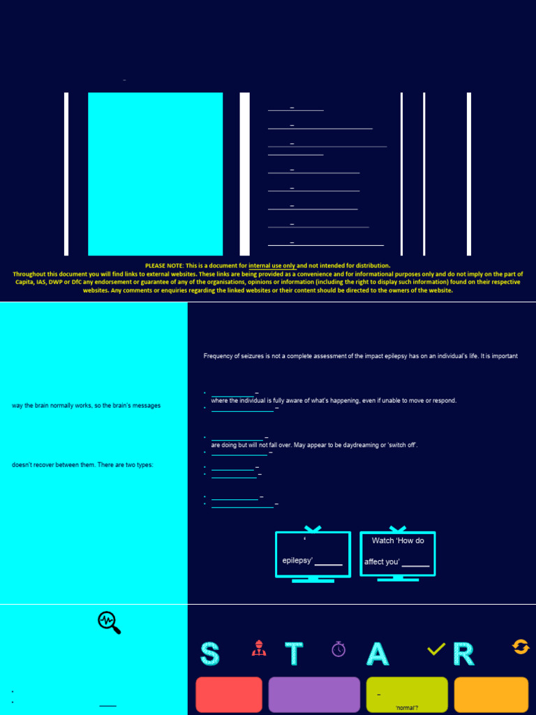 PIP UK DISABILITY CIR - Epilepsy v1.2 | PDF