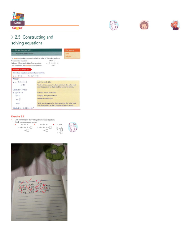 Constructing and solving equation Alif | PDF