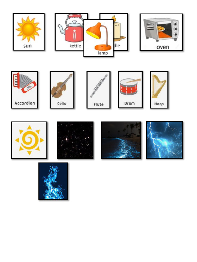 sources of heat, sound, and light | PDF
