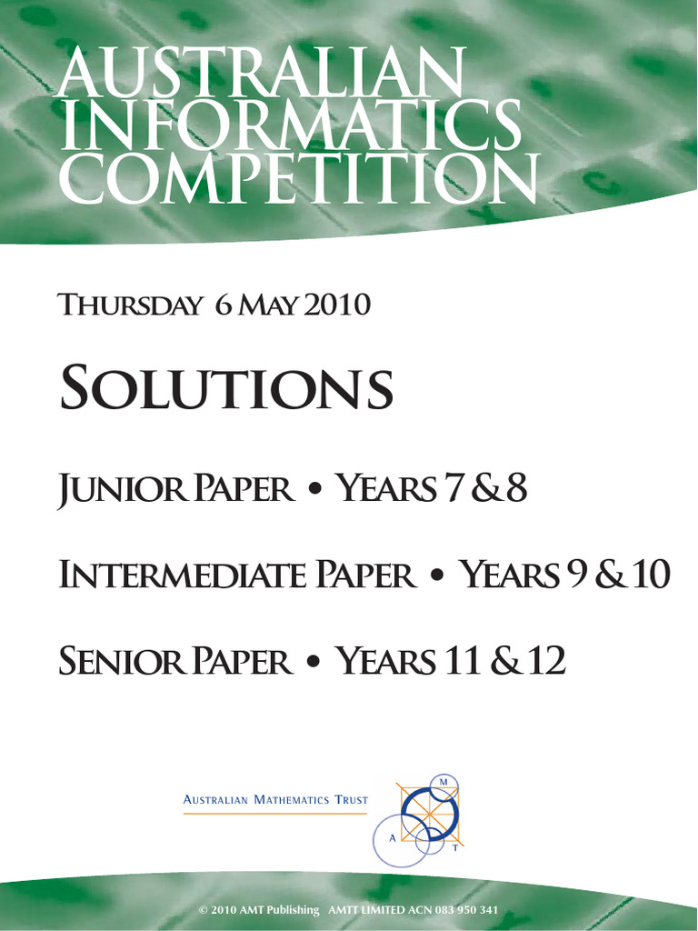 AIC Solutions 2010 | PDF