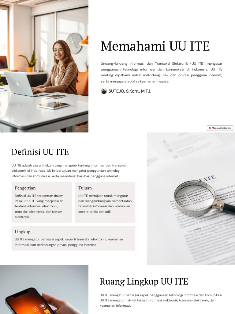 Memahami UU ITE | PDF