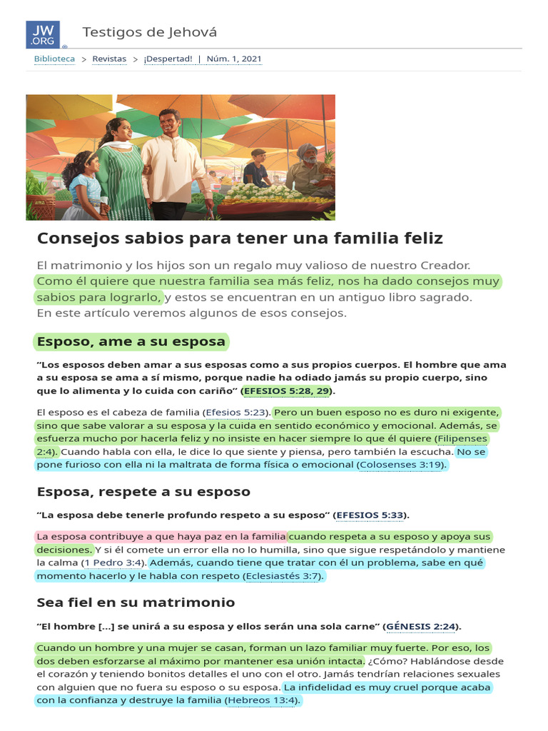 Consejos Sabios para Tener Una Familia Feliz | PDF | Relaciones ...