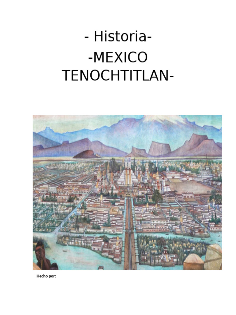 Mexico Tenochtitlan | PDF