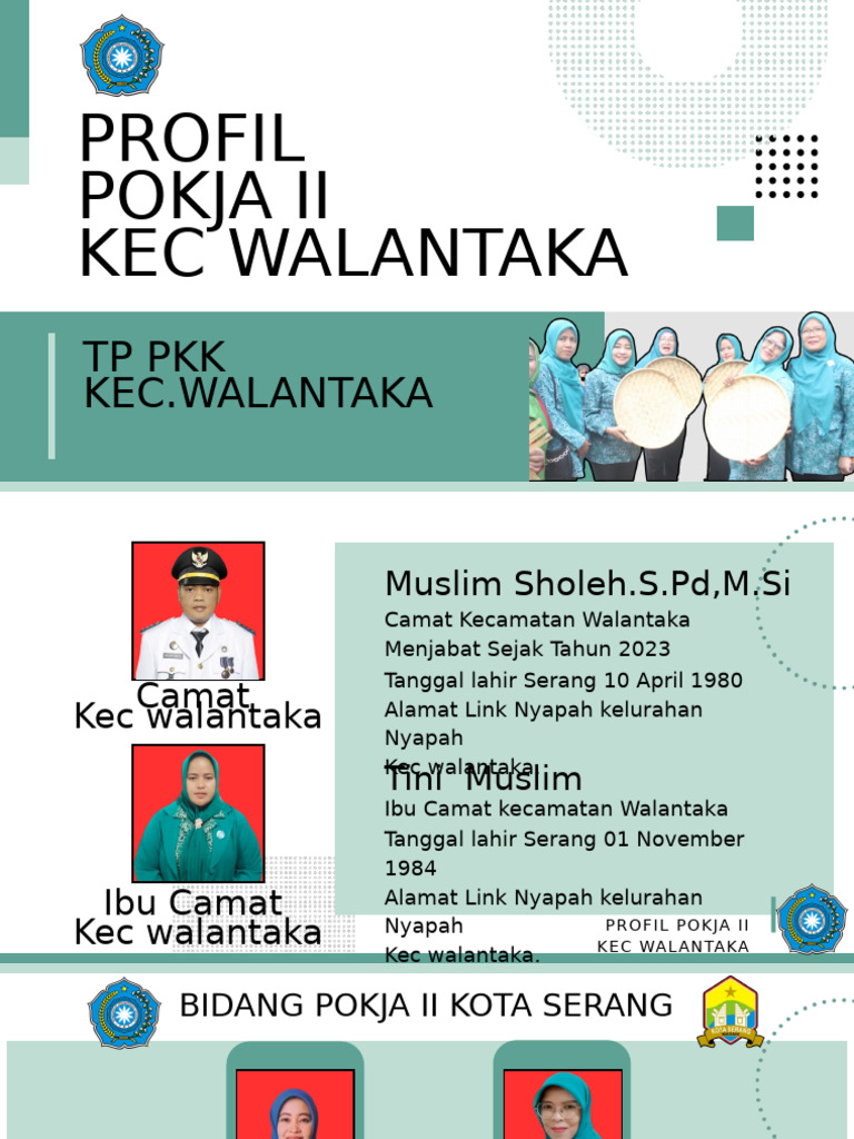 Profil Pokja II Kec Walantaka - 20240815 - 112900 - 0000 | PDF