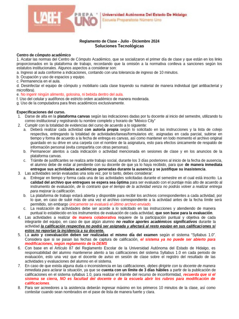Reglamento - JD2024 Soluciones Tecnológicas | PDF