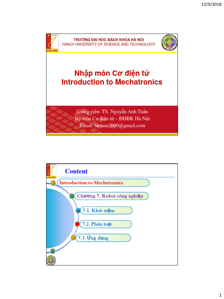 CH NG 7 - Robot C NG Nghi P | PDF | Robotics
