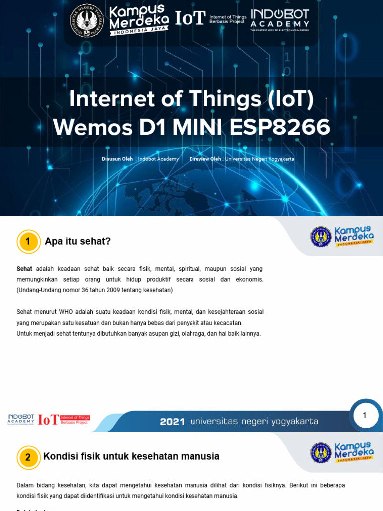 Modul 13 - Perancangan Proyek IoT Kesehatan 1 | PDF