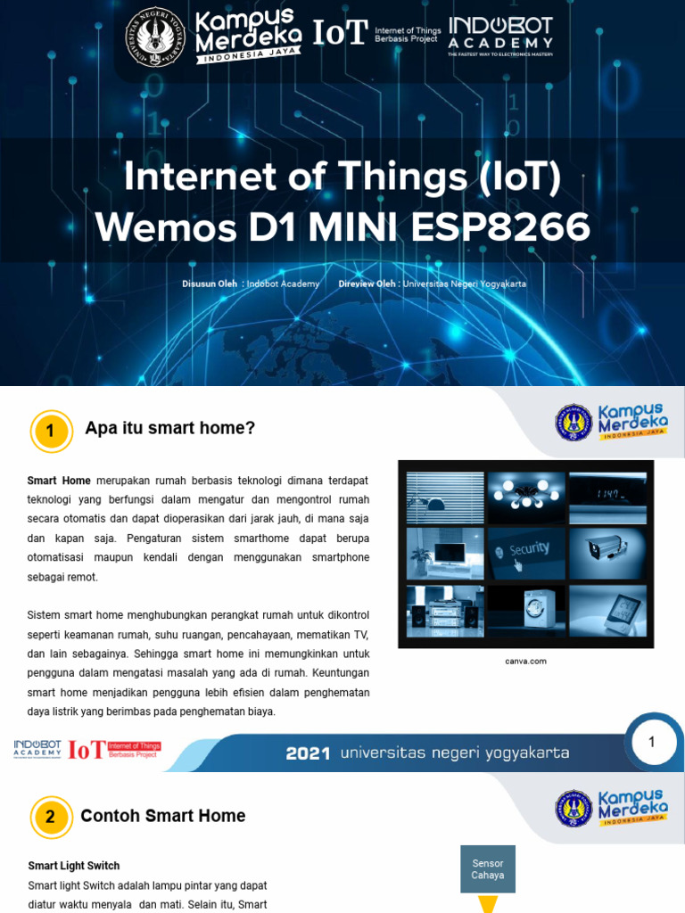 Modul 10 KMMI Perancangan Proyek IoT Smart Home 1 | PDF