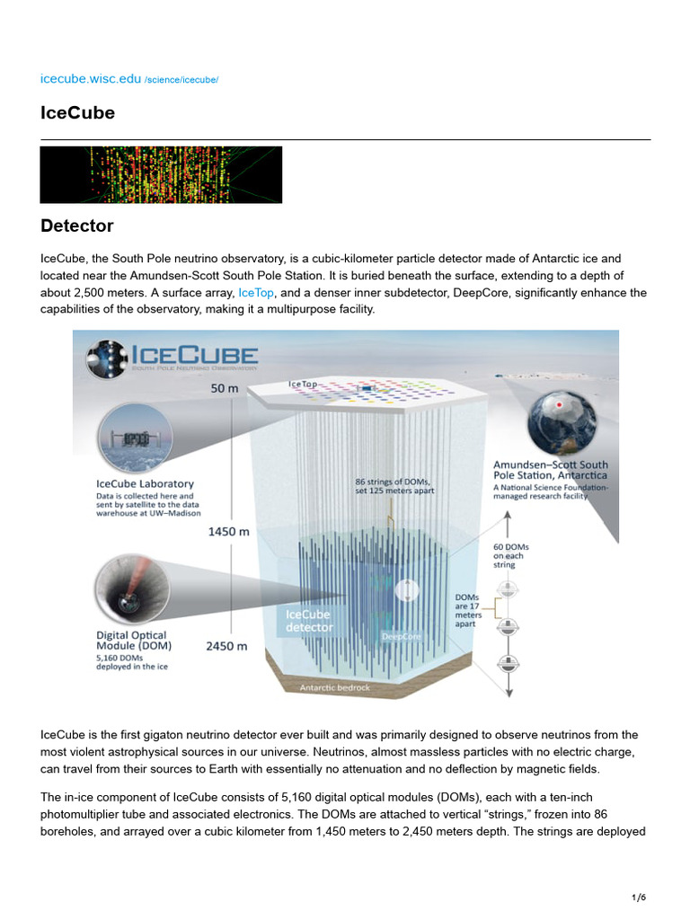Icecube - Wisc.edu IceCube | PDF