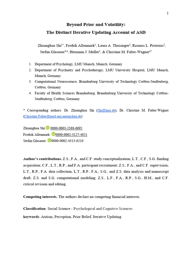 1 Beyond Prior and Volatility - The Distinct Iterative Updating Account ...