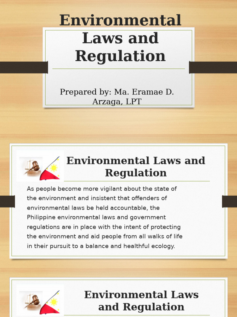 Environmental Laws and Regulation Chpater 6 | PDF