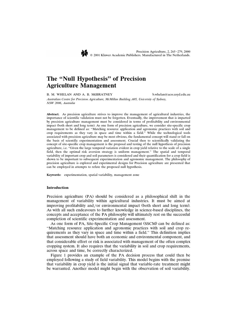 Null Hypothesis | PDF