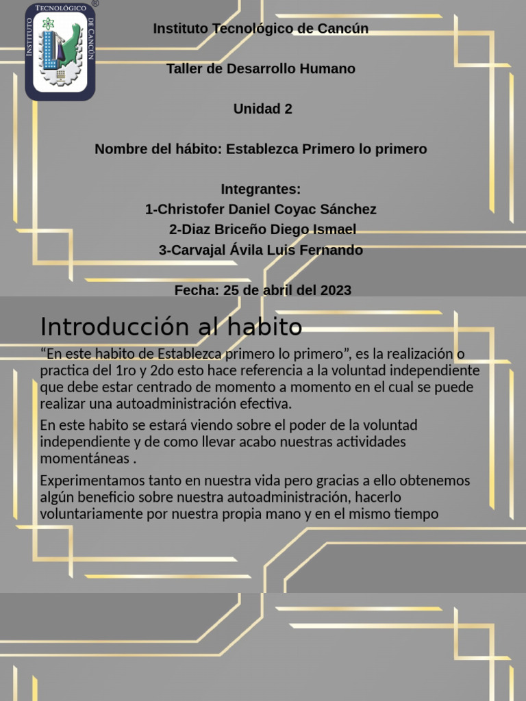 Taller De Desarrollo Humano Pdf