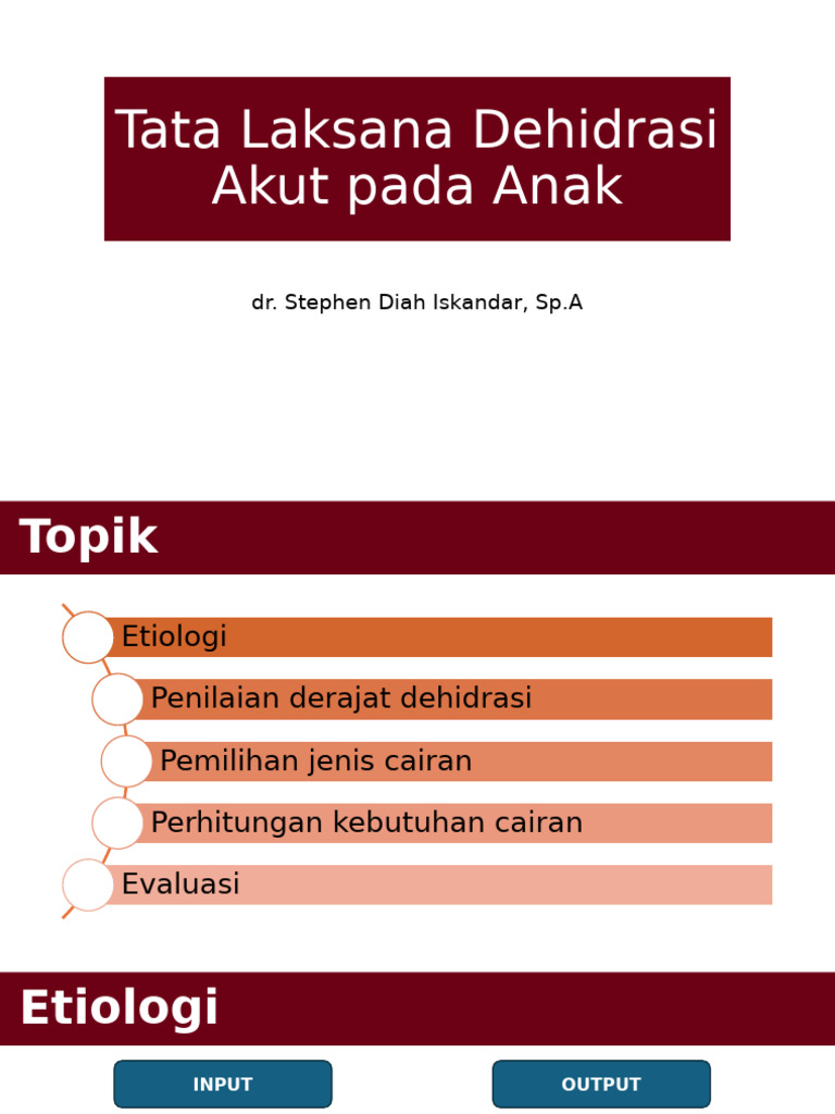 Tata Laksana Dehidrasi Akut Pada Anak | PDF