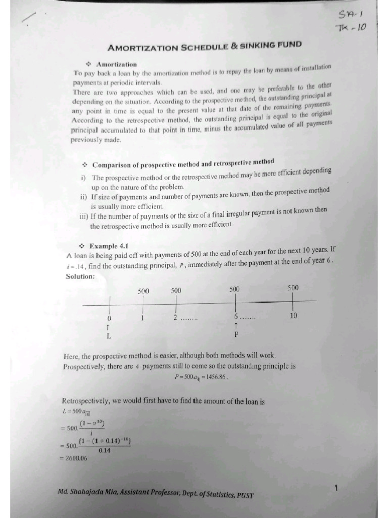 Amortization and Sinking Fund | PDF
