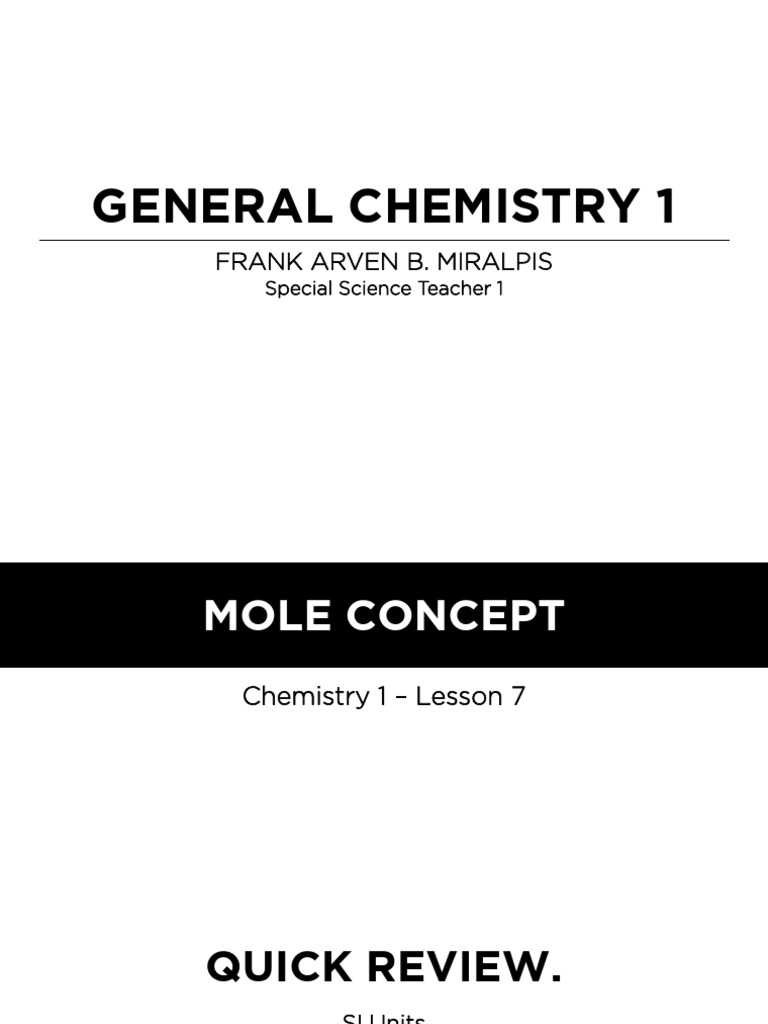 Moles | PDF