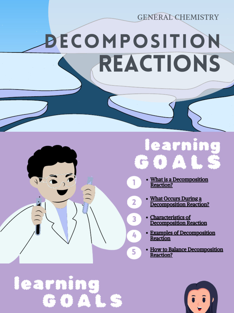 General Chemistry - Decomposition | PDF | Chemical Reactions | Teaching ...