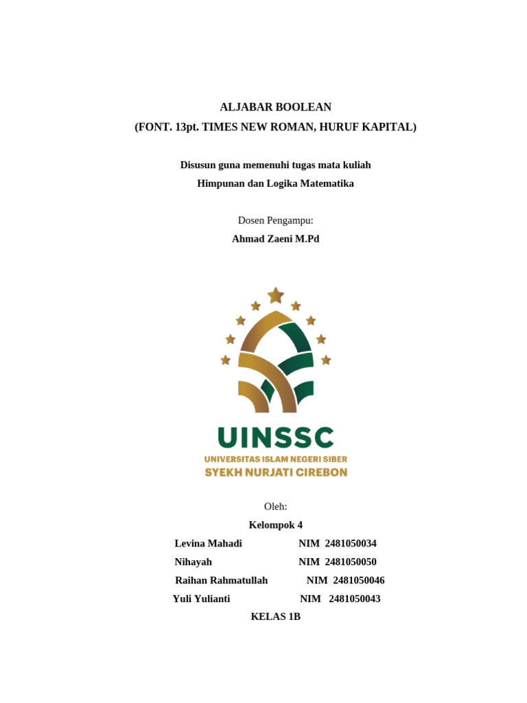 Template Penulisan Makalah 1 | PDF