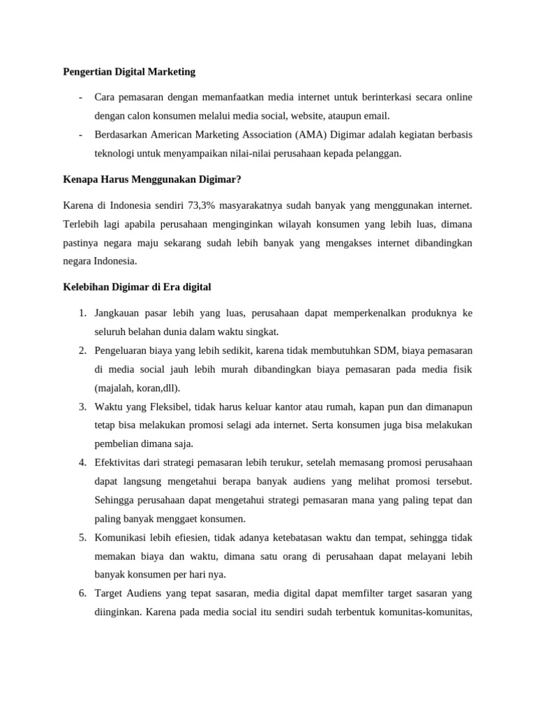 Materi Boothcamp Digimar | PDF