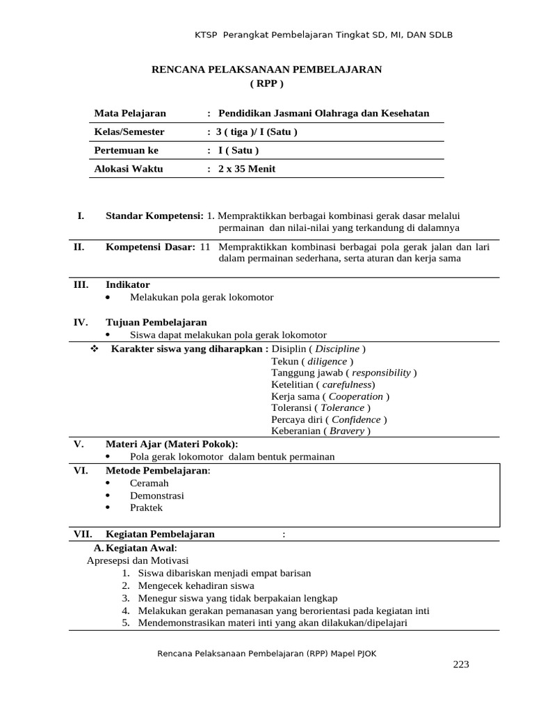 Pjok Kelas 3 | PDF | Art | Self-Improvement