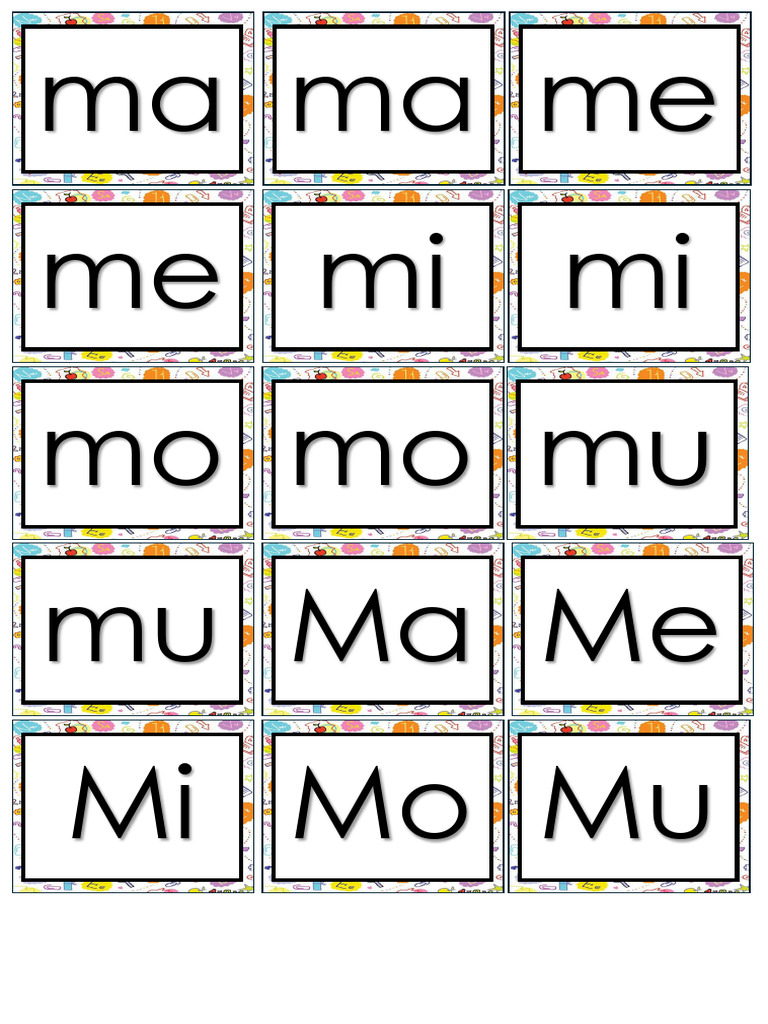 SILABAS CON LA MM | PDF