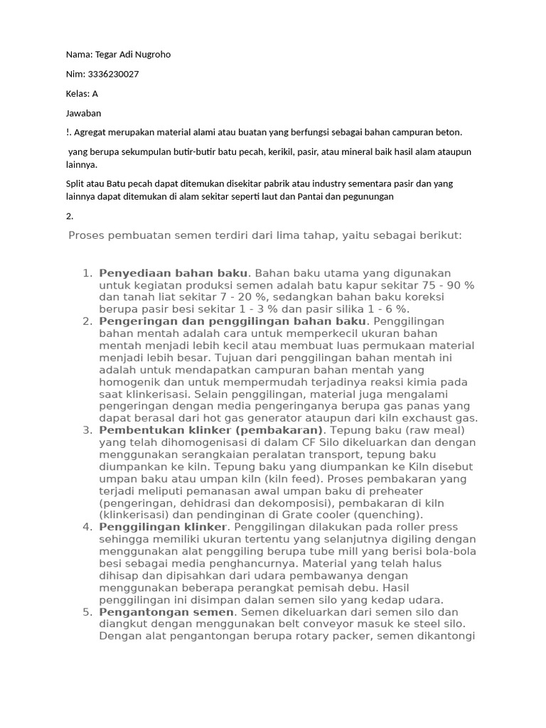 0027 - Tegar Adi Nugroho - A | PDF