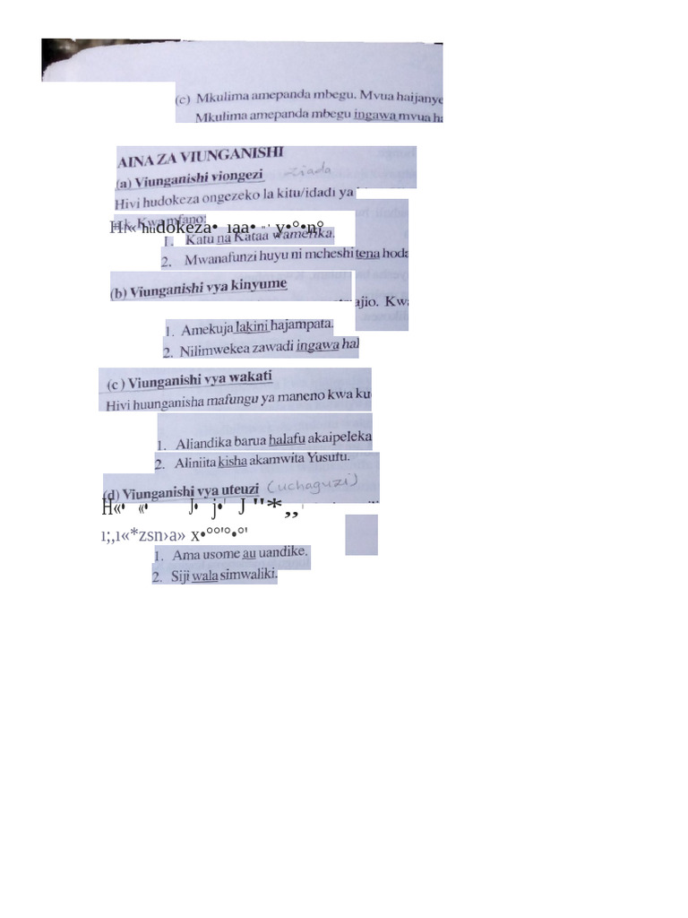 Aina Za Maneno | PDF