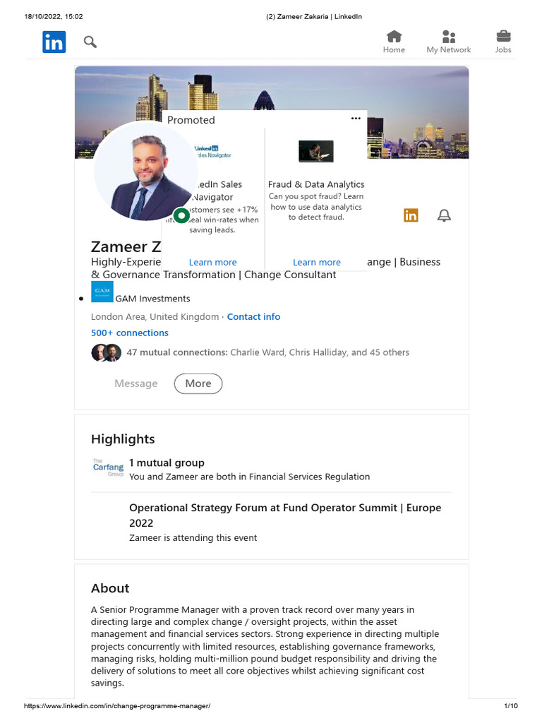 Zameer Zakaria - LinkedIn | PDF