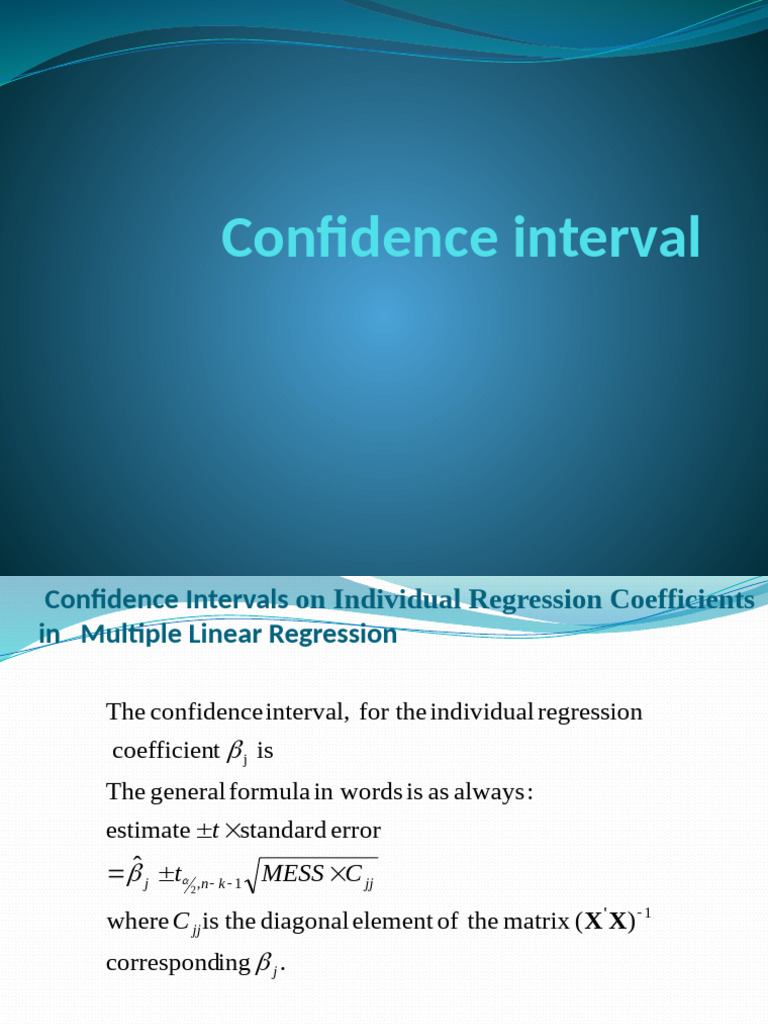 22 Confidence Interval | PDF