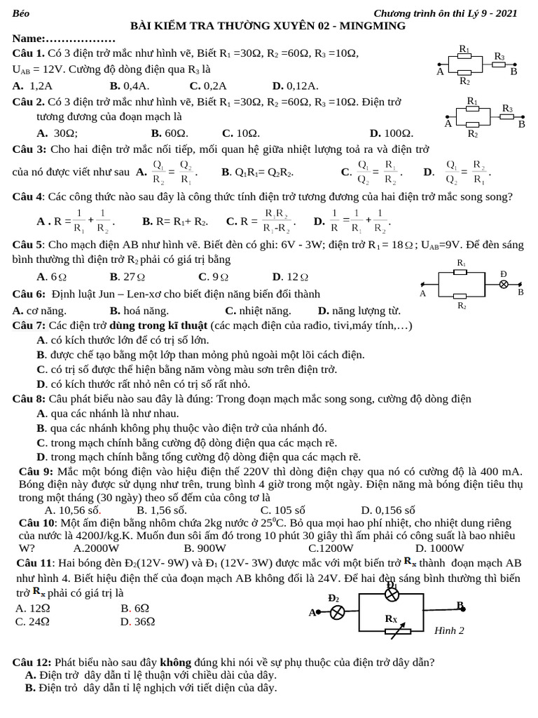 02 Ktra Thư NG Xuyên 02 | PDF