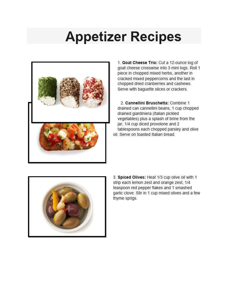 20 Appetizer-Recipes | PDF