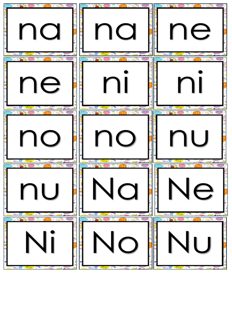Silabas Con La NN | PDF