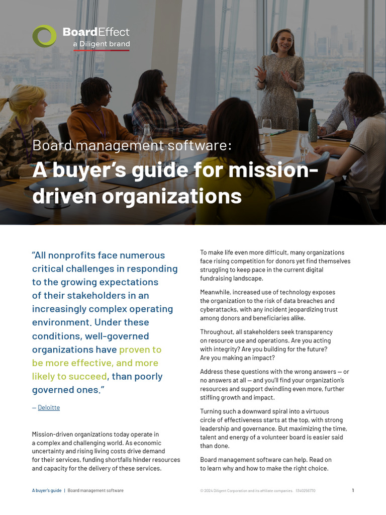 BoardEffect Board Management Software Buyers Guide US | PDF | Usability ...