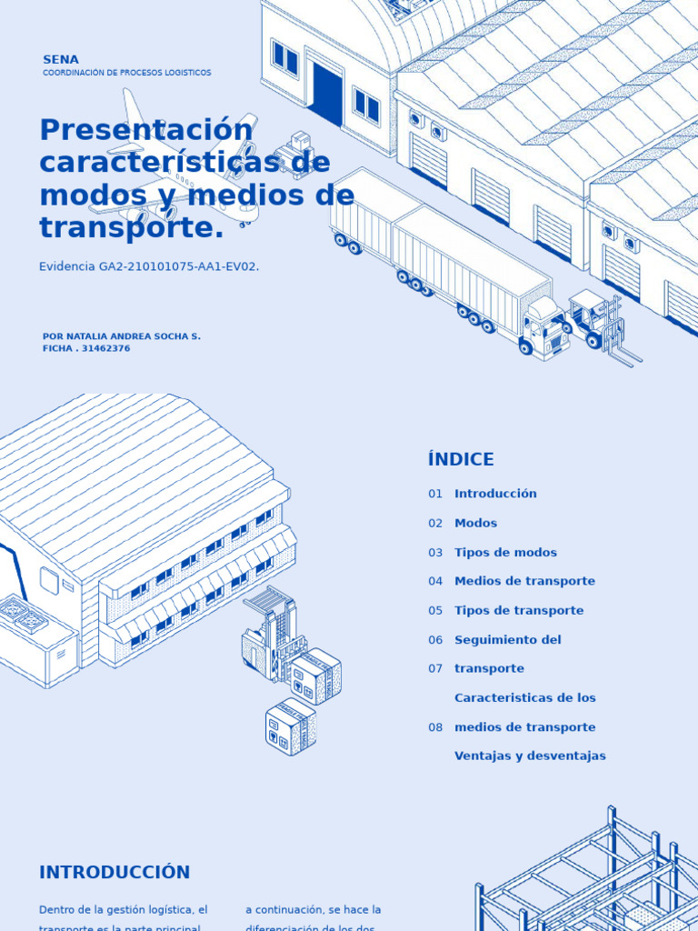 Presentación Características de Modos y Medios de Transporte. GA2 ...