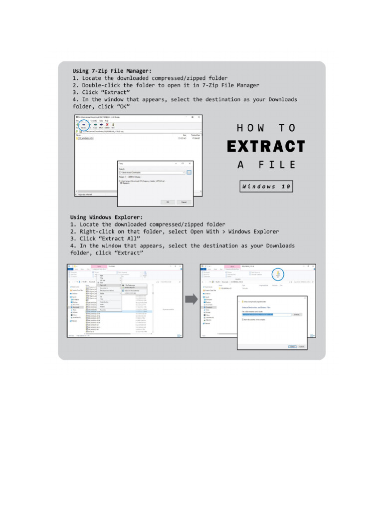 Howtoextractfile Win10 | PDF