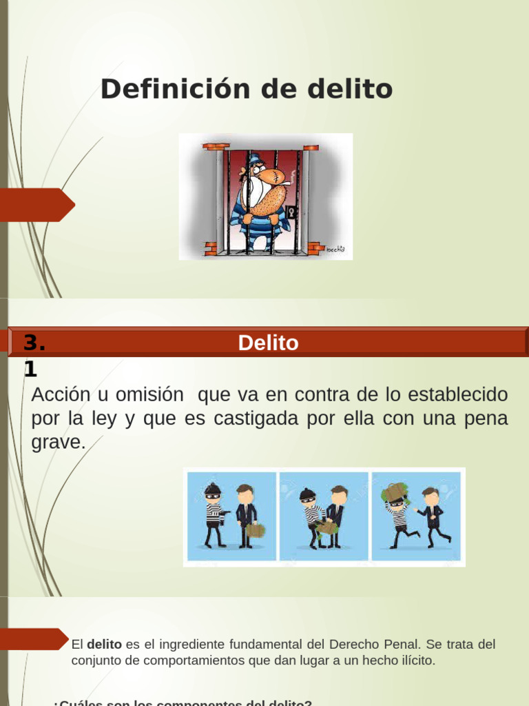 Definición de Delito y Clasificacion de Delito 2024 | PDF