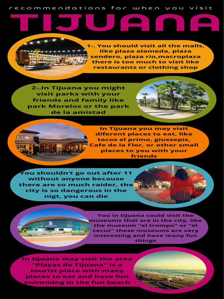 Infografía Lugares Increibles Que Conocer en Mexico Turismo Colorido | PDF