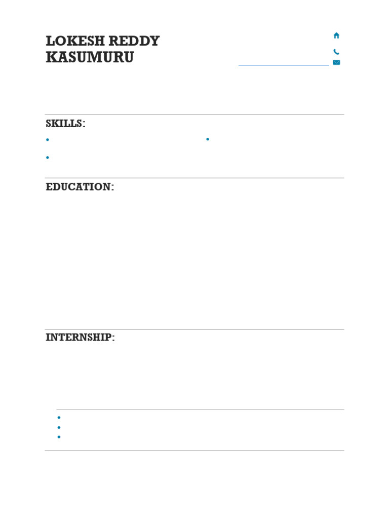 Resume Lokesh PDF | PDF