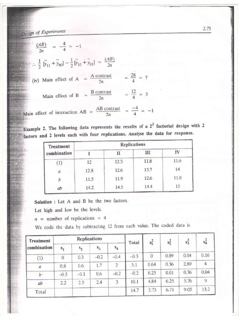 FACTORIAL DESIGN PROBLEMS | PDF