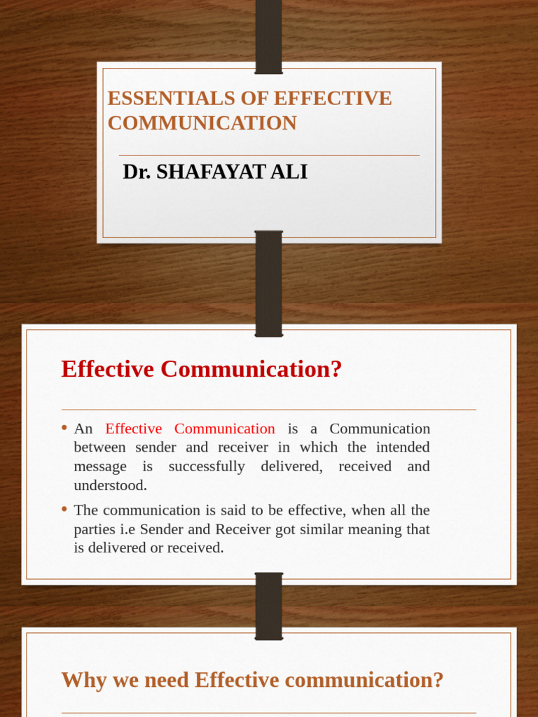 Essentials of Effective Communication | PDF