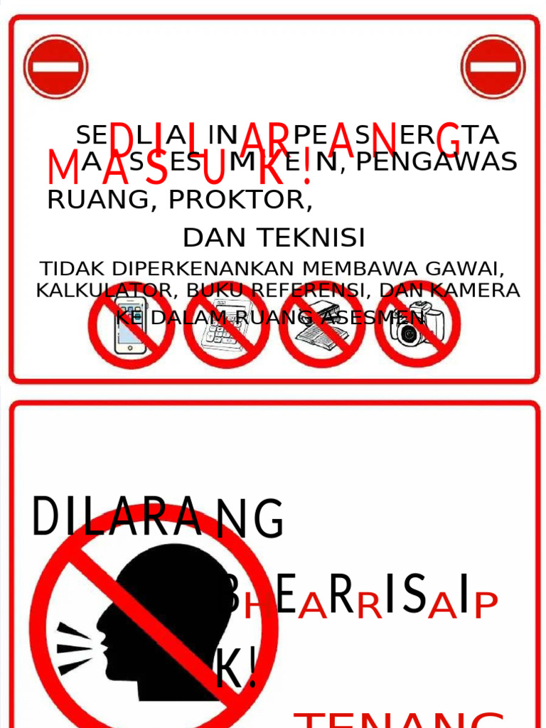 PDF Larangan Anbk Poster | PDF