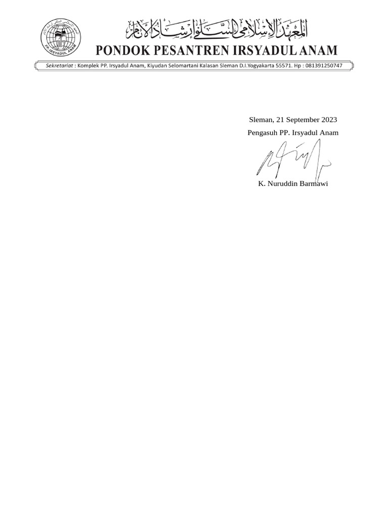 Kop Surat Resmi | PDF