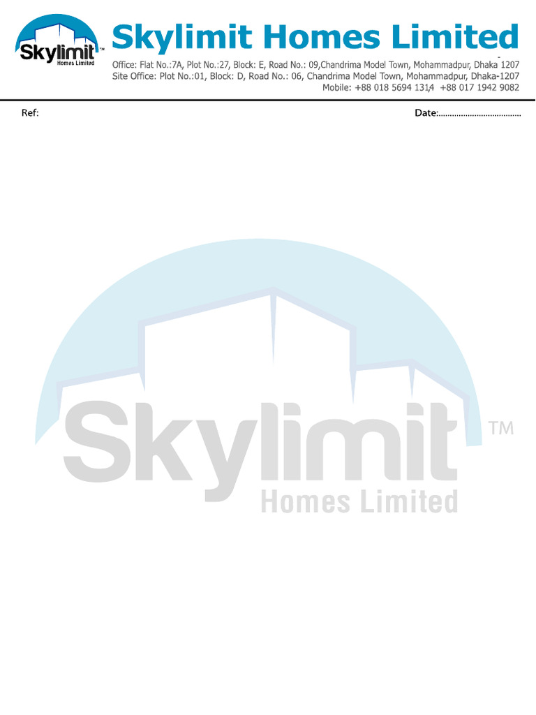 Skylimit Homes Limited Pad | PDF