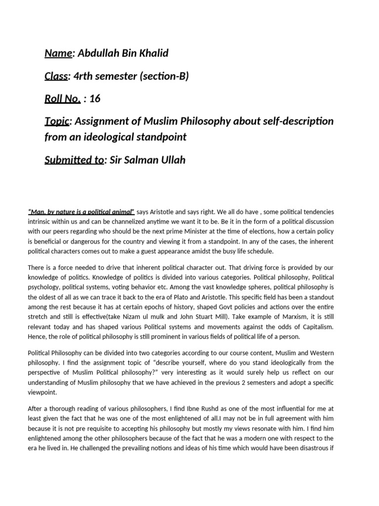 Where Do I Stand Ideologically | PDF