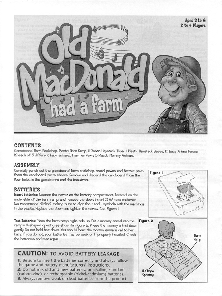 Old MacDonald Had A Farm | PDF