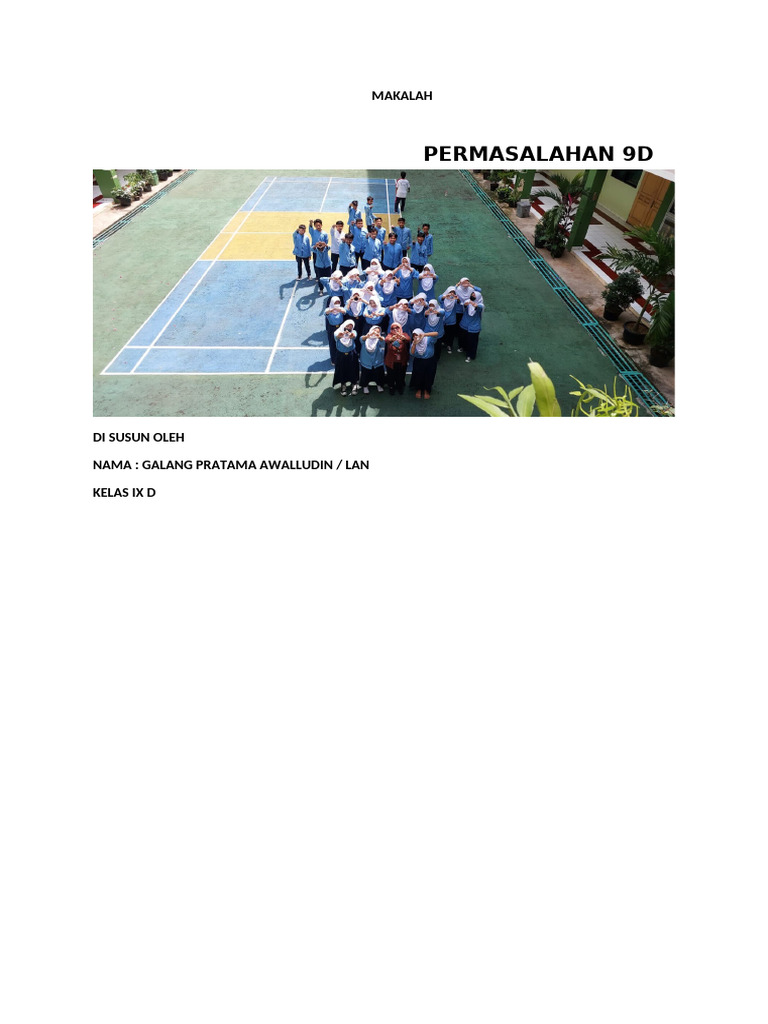Permasalahan 9d Makalah Pdf