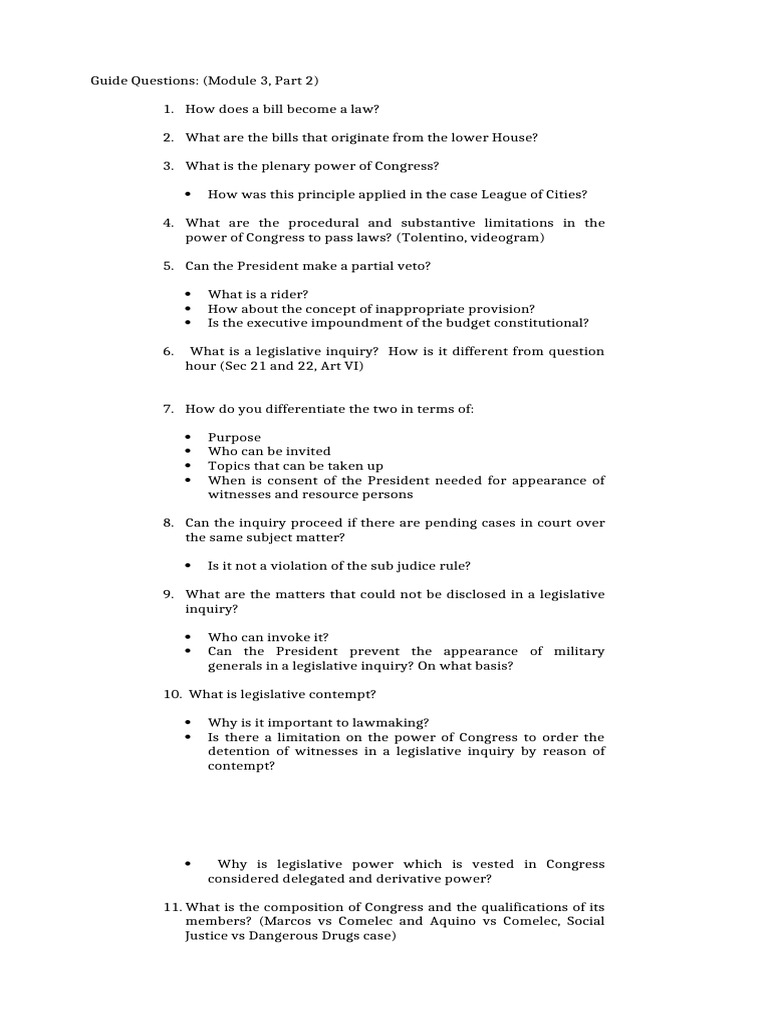 Guide Questions Module 3 2nd Part | PDF